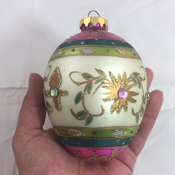 GKI/Bethlehem Glass | Holiday | Vintage Gkibethlehem Glass Egg Shaped ...